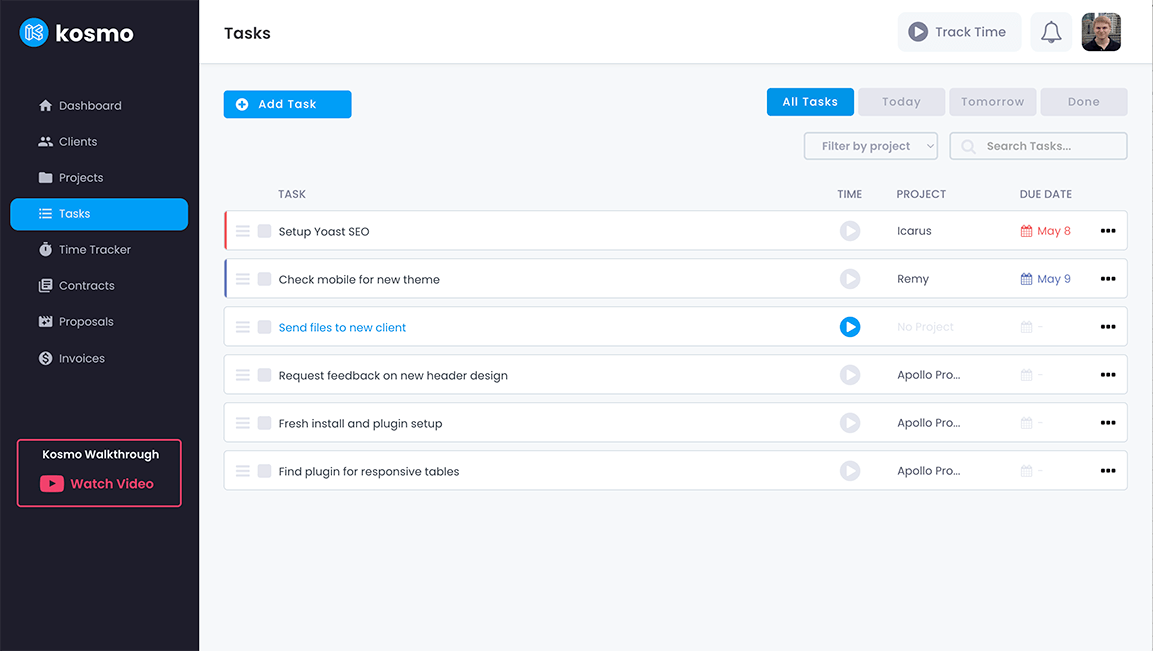 Bonsai vs Honeybook vs Kosmo - Kosmo